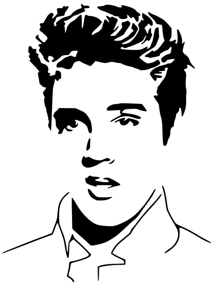 Elvis Presley Mylar Stencil Design Craft Home Decor Painting Diy Wall ...