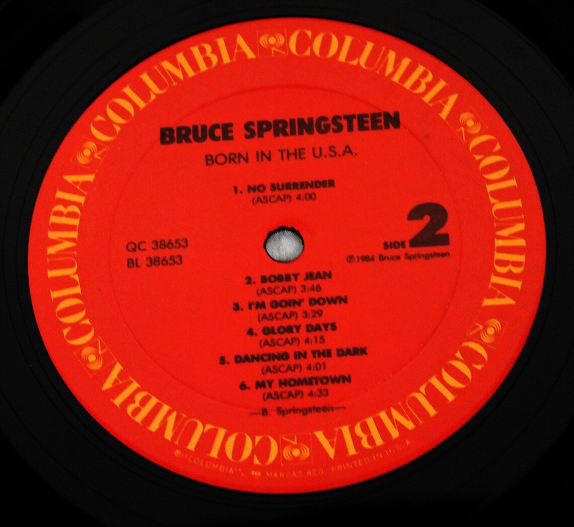 1984 Bruce Springsteen Born in the USA 12 Vinyl Album LP | Etsy