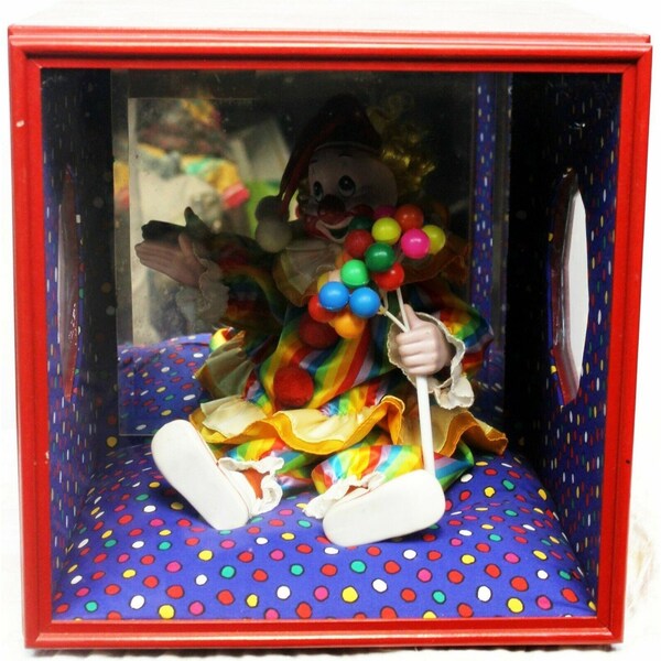 Wooden Box Clown - Etsy