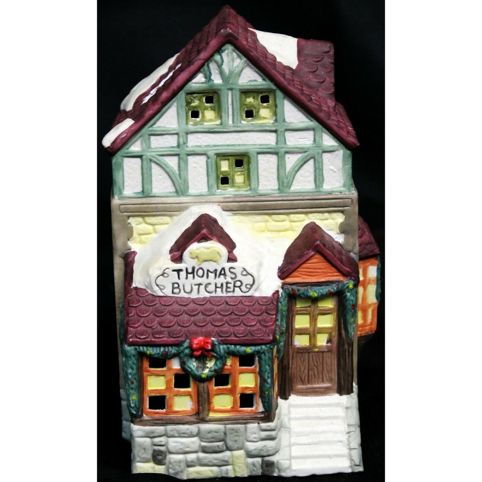 Vintage Thomas Butcher Village Main Street House Lighted - Etsy