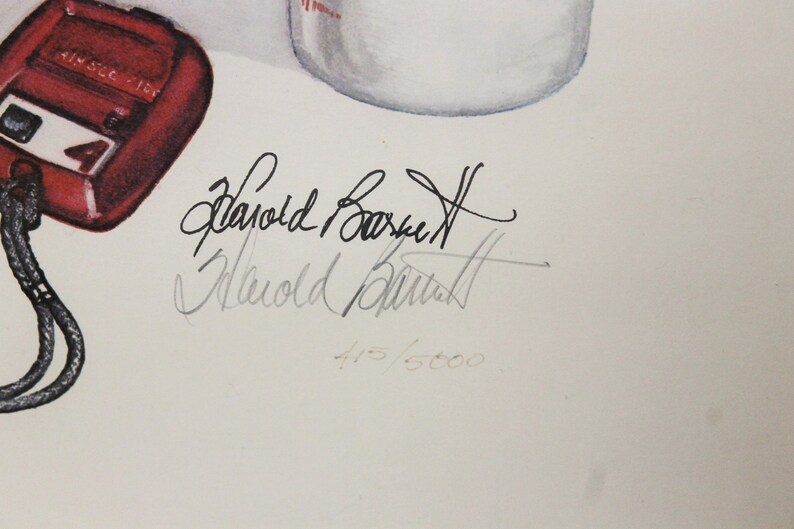 Harold Barnett After the Run Signed Print Numbered 1978 Framed - Etsy