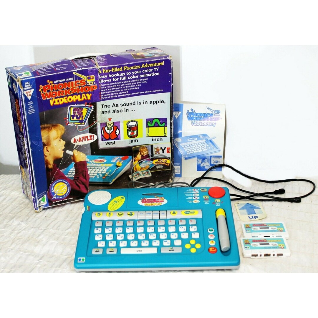 VTG Electronic Talking Phonics Workshop Videoplay Kids Learning Ages 4 ...