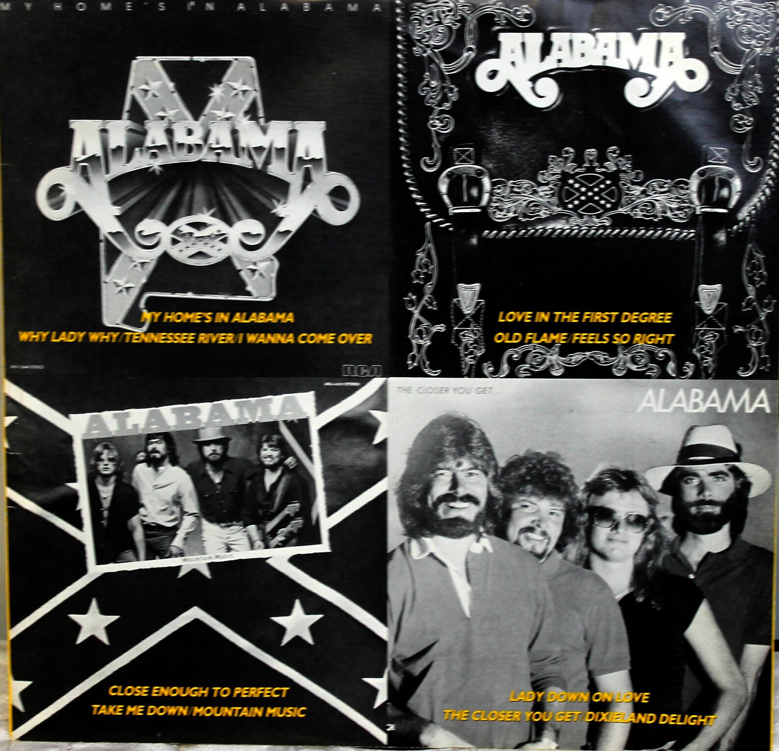 3 VTG 1980s Alabama Albums Records Vinyls LP Country Roll on - Etsy UK