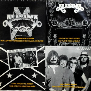 3 VTG 1980s Alabama Albums Records Vinyls LP Country Roll on Self ...