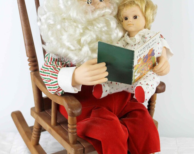 Motion-ettes of Christmas Rocking Santa Claus Bedtime Story Telco 1994 ...