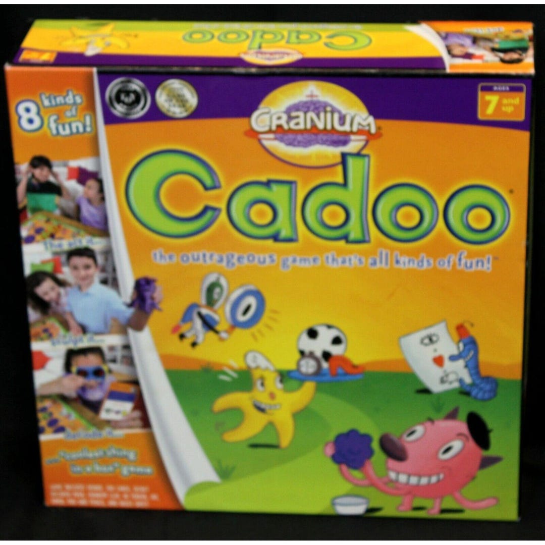 Cranium Cadoo Outrageous 8 Activities Game Act Decode Sculpt Ages 7 ...