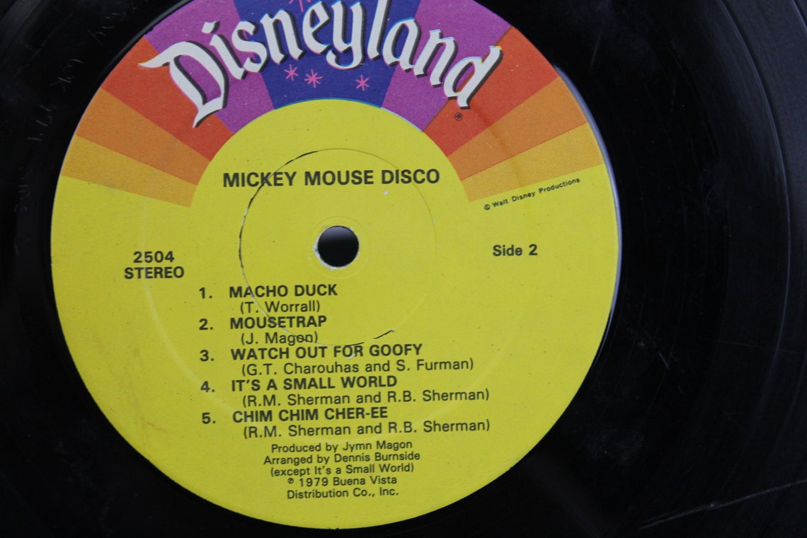 Walt Disney Productions 1979 Disco Mickey Mouse LP Record - Etsy