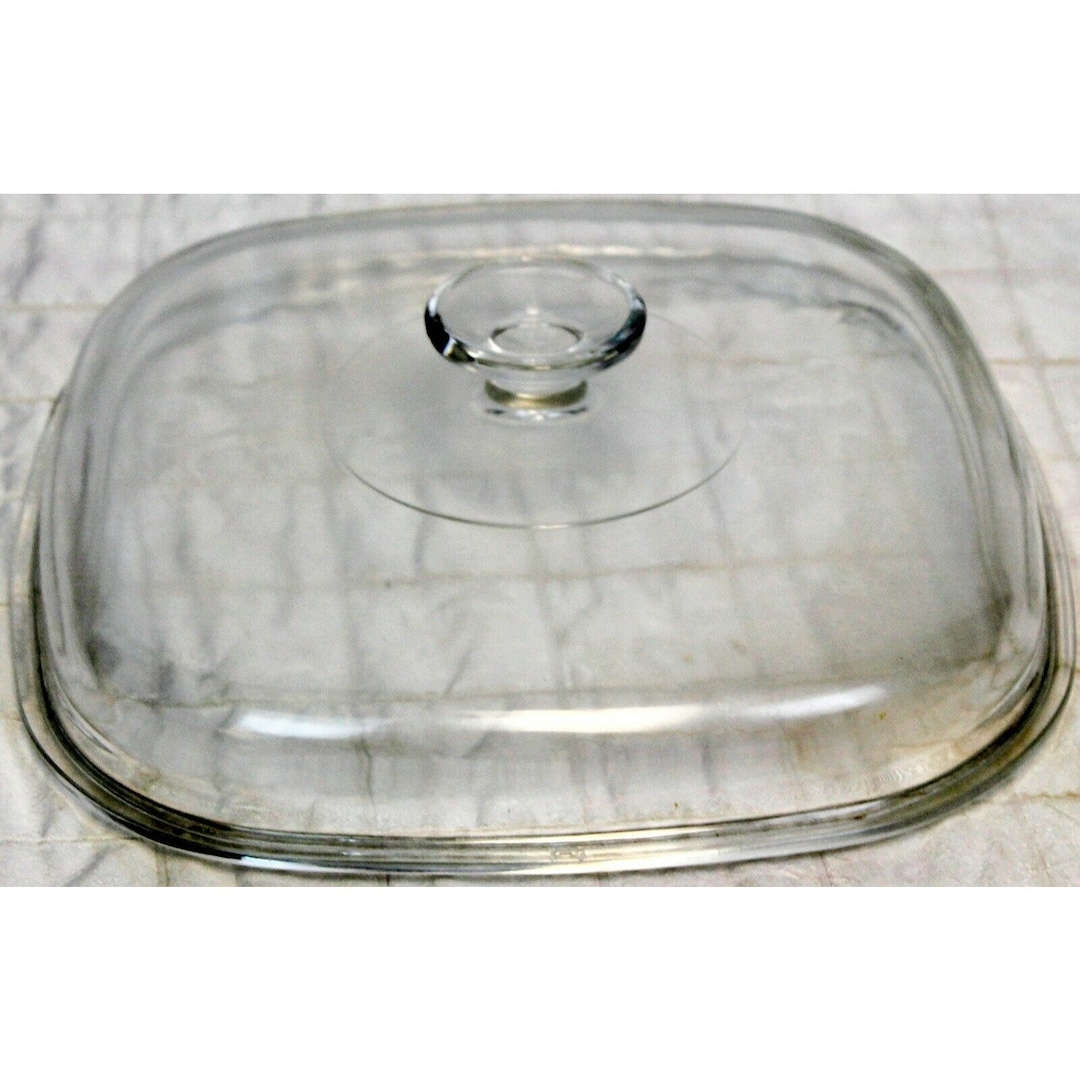 VTG Clear Pyrex Square Glass Replacement Casserole Dish Lid Cover A-12 ...
