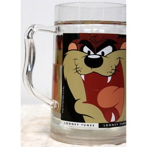 Vtg 90s Looney Tunes Taz Freezer Frosty Beer Mug Plastic Cup - Etsy