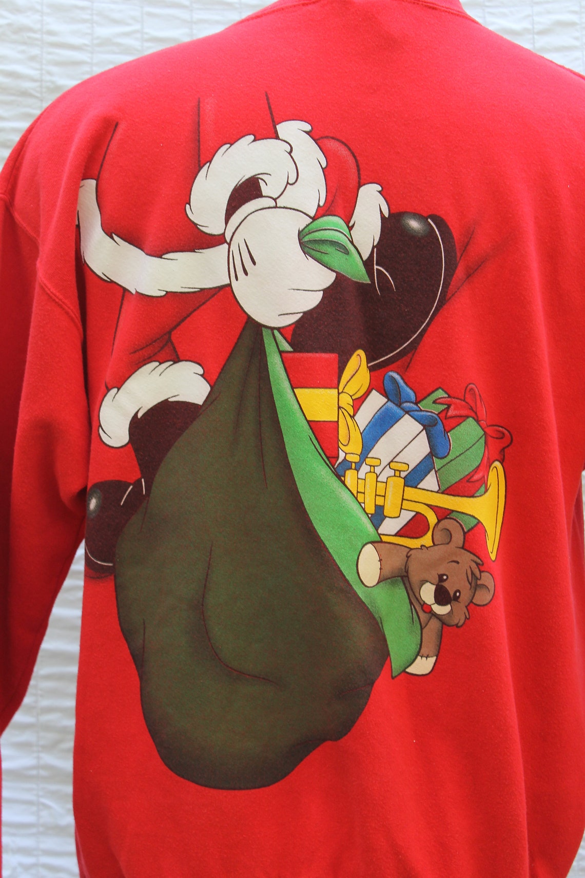 Disney Designs Christmas Mickey Mouse Sweatshirt Santa | Etsy