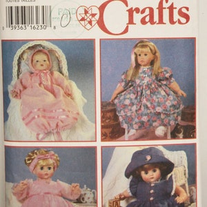 Simplicity 9286 Crafts 12 22 Doll Clothes16 Pieces Sewing Patterns ...