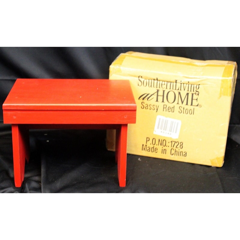 Red Stool - Etsy