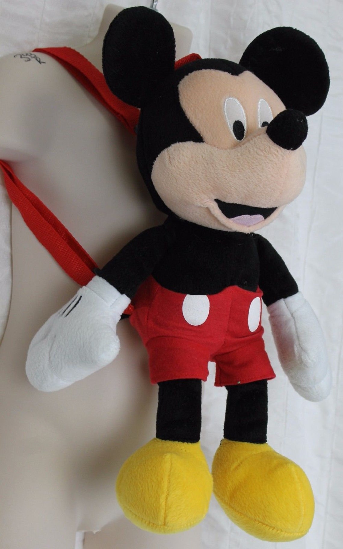 Disney Mickey Mouse Backpack Plush Toy 15 Adjustable | Etsy