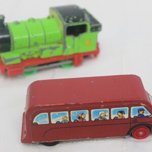 2 Thomas the Train Ertl 1987 1988 6 Green Engine Red Bus Bertie Percy ...