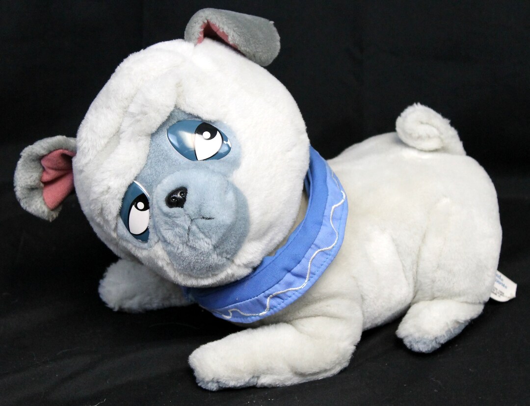 Vtg Disneyland Percy Pug Dog Plush Rotating Head Stuffed Animal ...