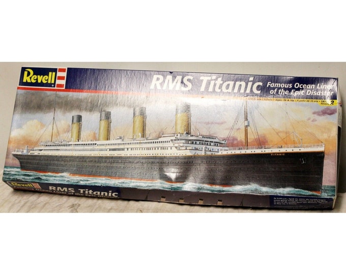 1999 Revell RMS Titanic Model Kit Level 2 Sealed Part Instruction Glue ...