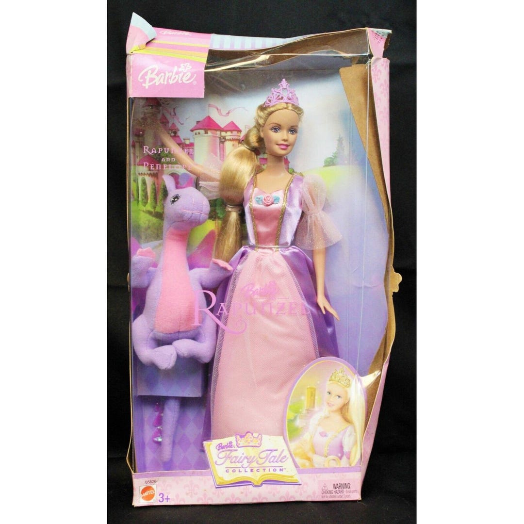 2003 Barbie Rapunzel & Penelope Fairy Tale Collection Doll Princess ...