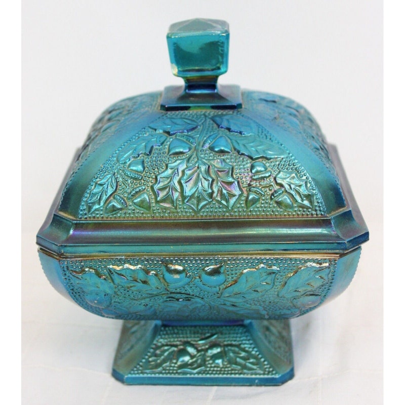 Carnival Glass Candy Dish - Etsy