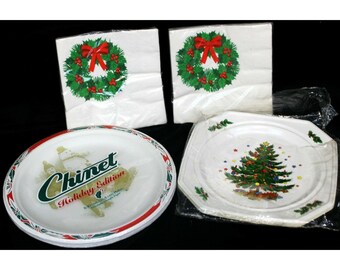 Christmas Paper Plates - Etsy