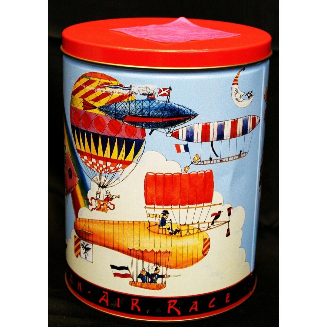 1996 BSA Boy Scout Trail End Popcorn Tin Great Lighter Than Air Race ...