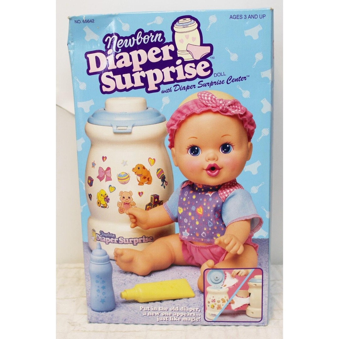 1997 Kenner Newborn Diaper Surprise Center Doll Toy Baby Girls - Etsy