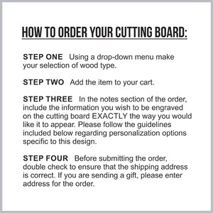 Custom Cutting Board Engraved Cutting Board Personalized - Etsy