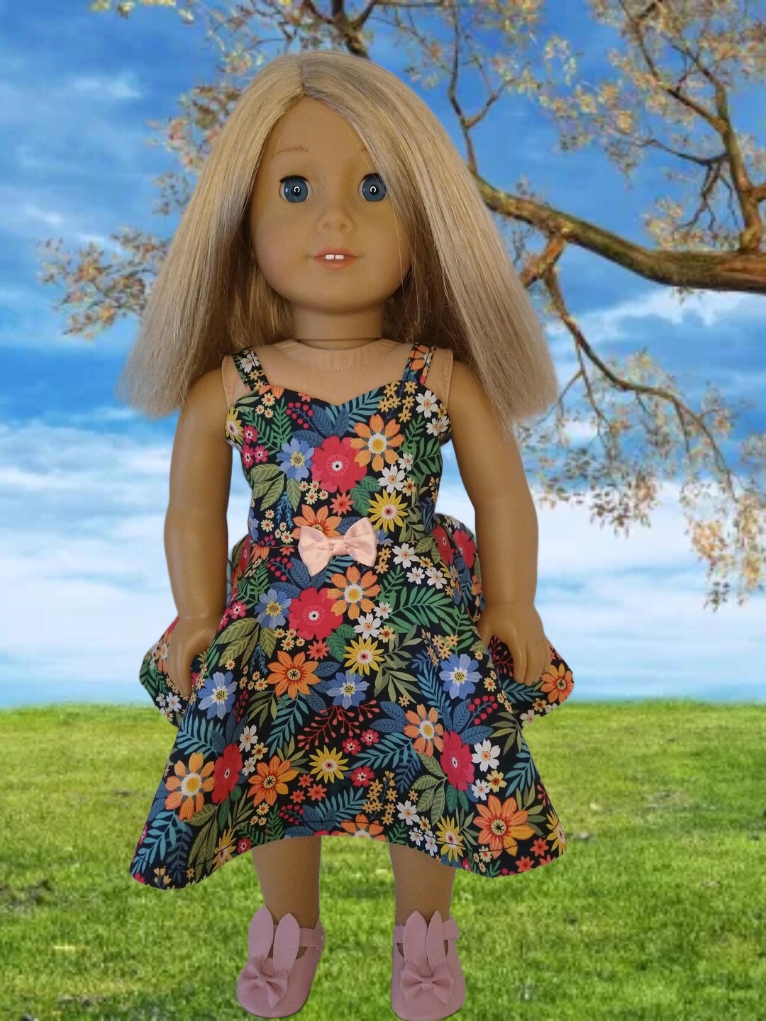 18-inch Doll Outfits American Made Dress Fits 18 Dolls E68a - Etsy
