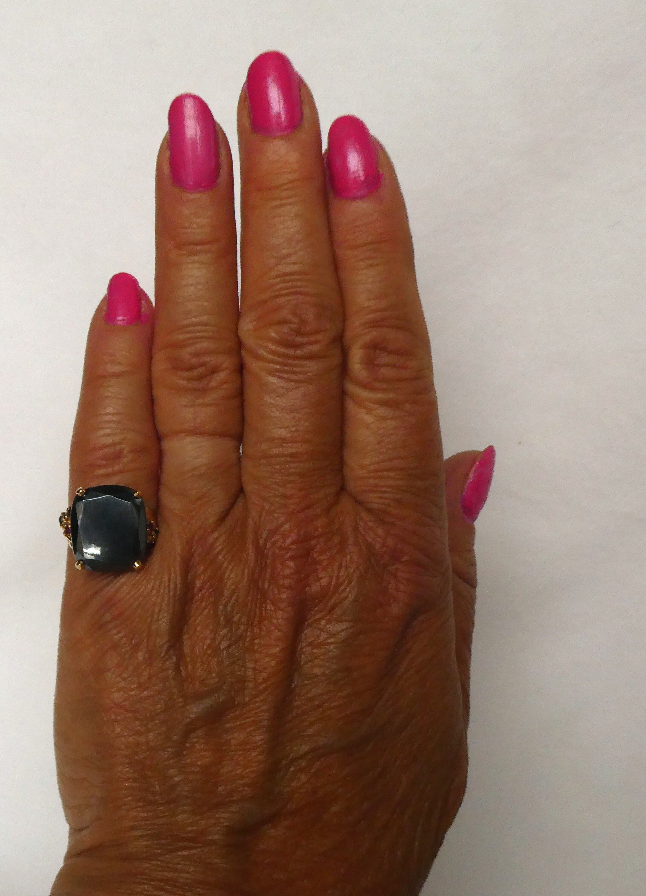 Vintage Retro Art Deco Black Spinel Ruby Ring 14k Gold 1940s - Etsy