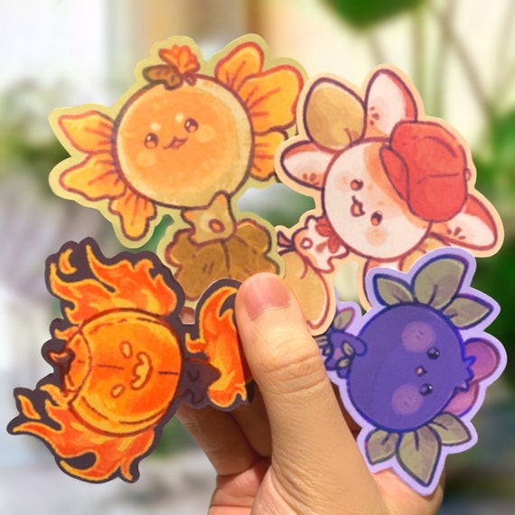 Cute Fruit Axolotl Waterproof Vinyl Stickers - Etsy
