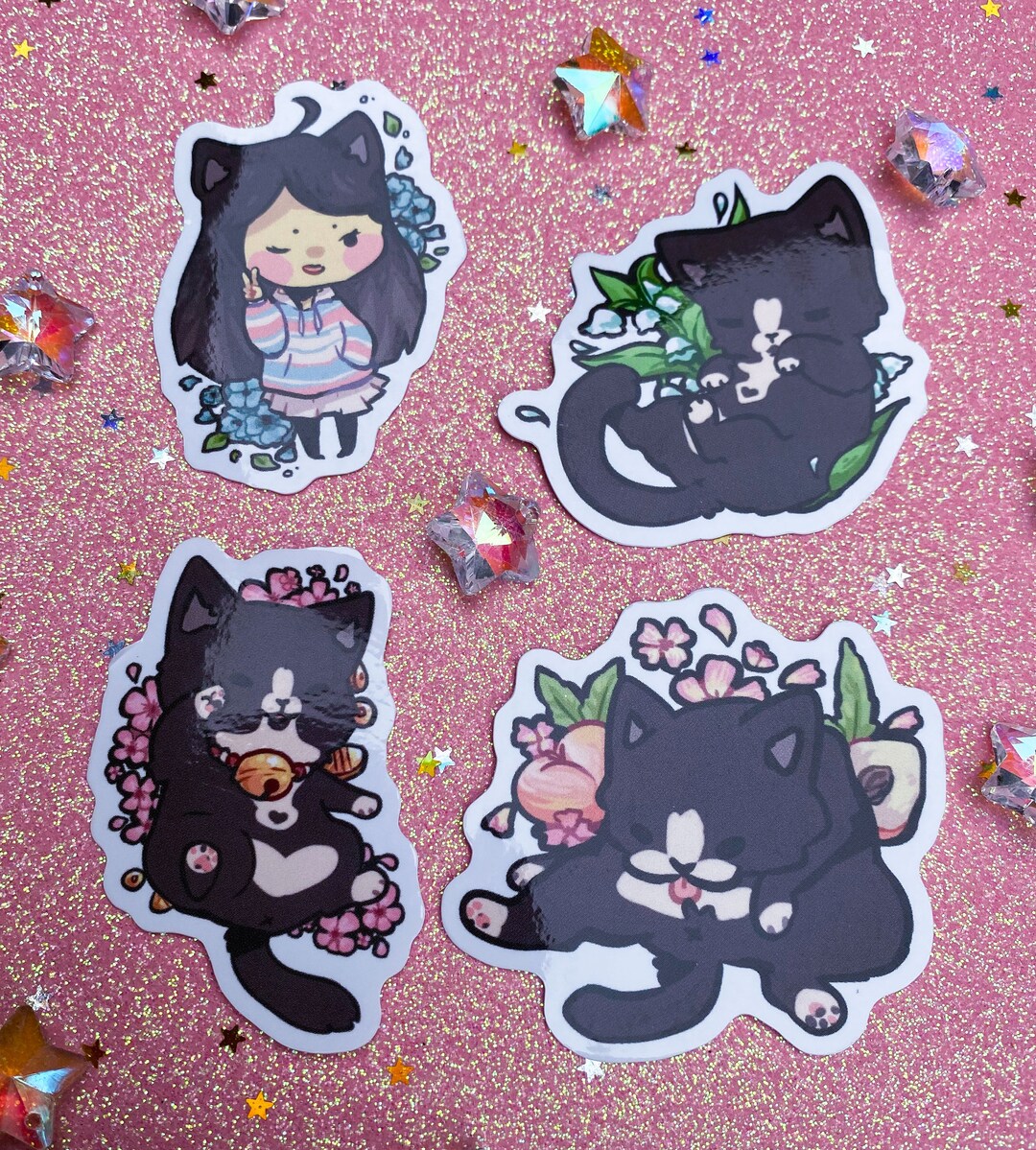 Jenniichii Tuxie 2" Waterproof Glossy Stickers - Etsy