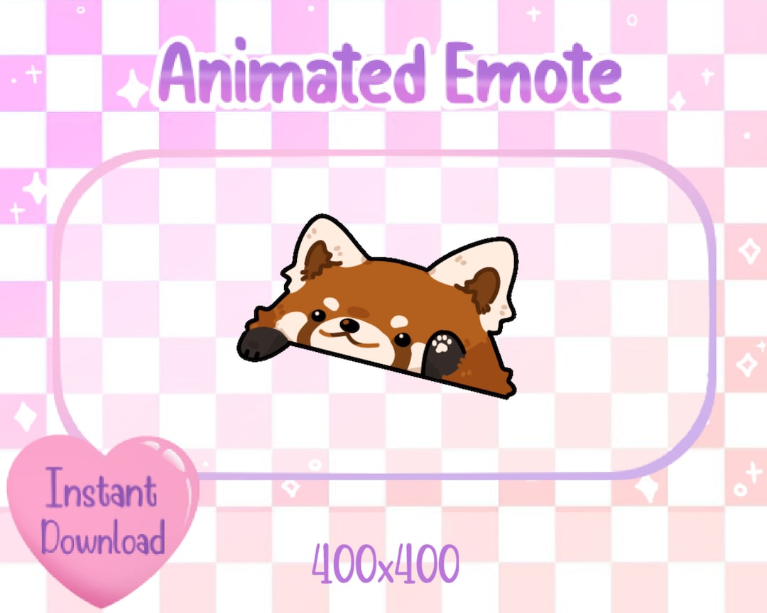 Animated Red Panda Bongo Cat Twitch/discord Emote & Sticker - Etsy