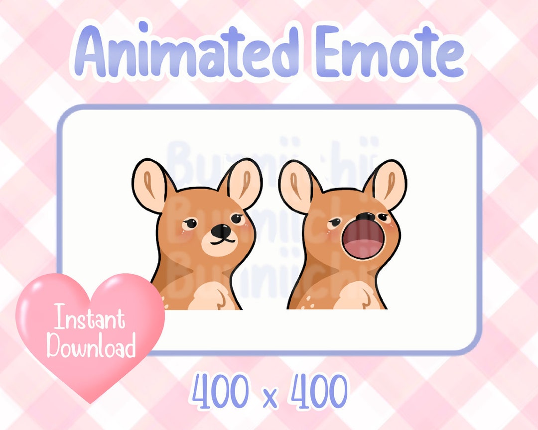 Animated Light Brown Doe Pop Cat Twitch/discord Emote & Sticker - Etsy
