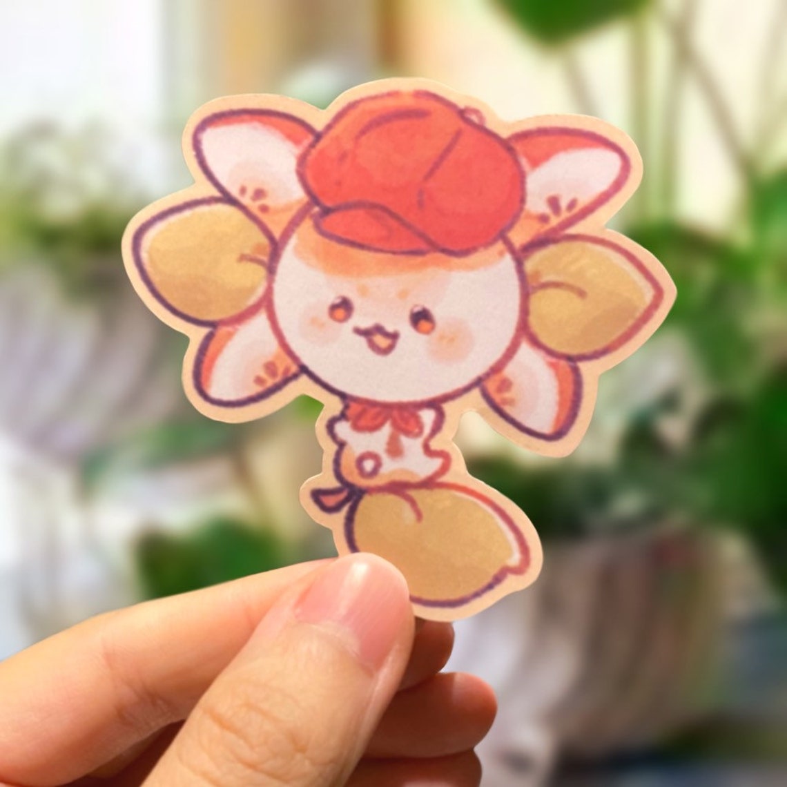 Cute Fruit Axolotl Waterproof Vinyl Stickers - Etsy