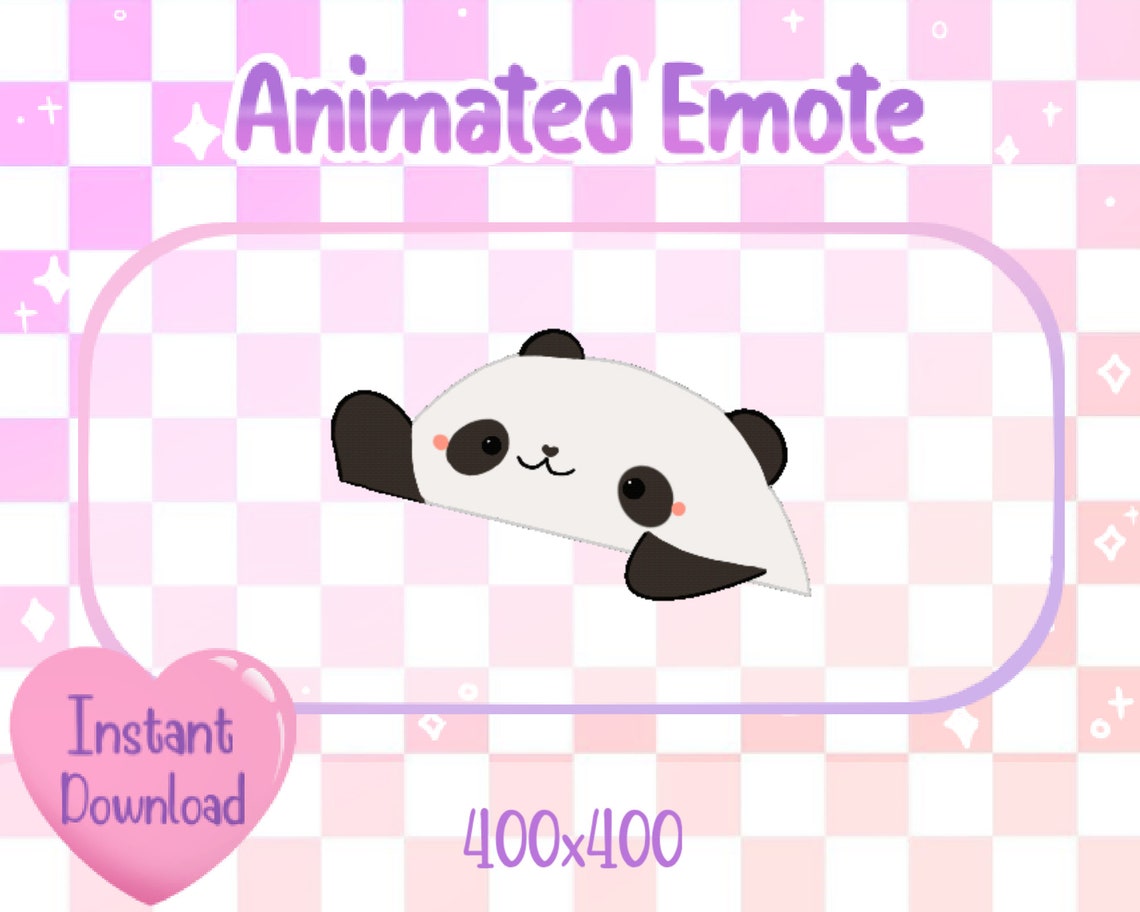 Animated Panda Bongo Cat Twitch/discord Emote & Sticker - Etsy