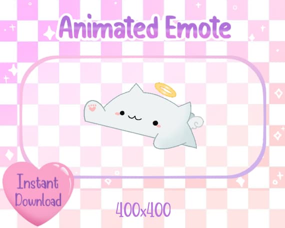 Animated Angel Bongo Cat Twitch/discord Emote & Sticker | Etsy