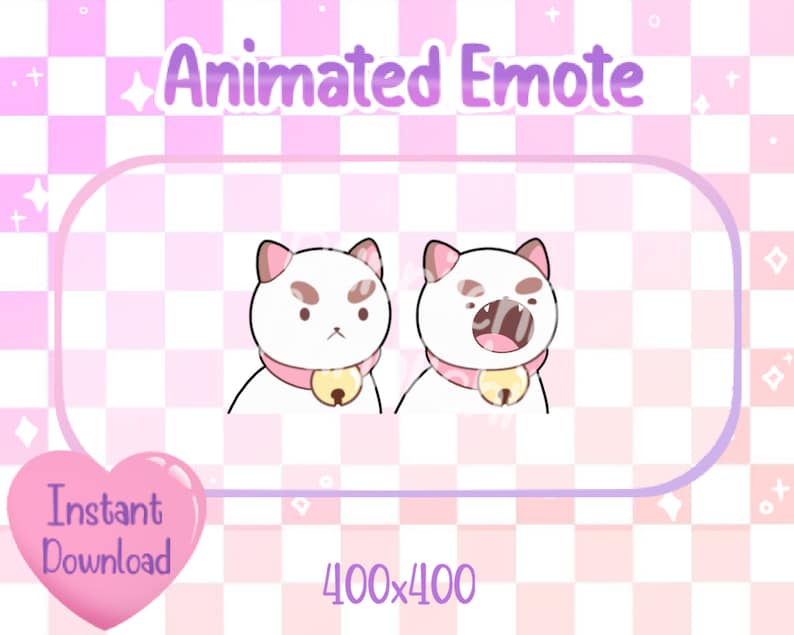 Animated Puppycat Pop Cat Pngtuber Twitch/discord Emote & Sticker - Etsy