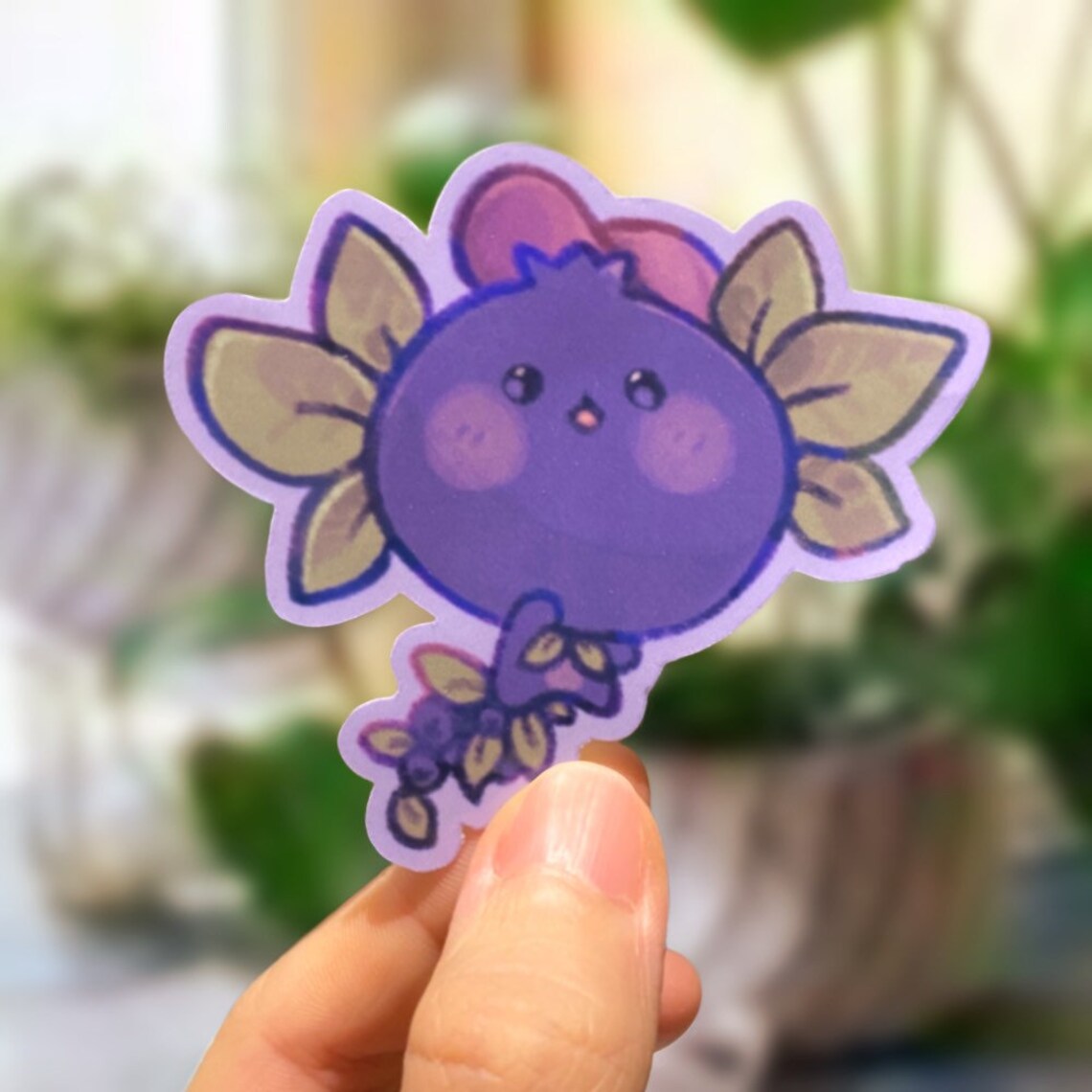 Cute Fruit Axolotl Waterproof Vinyl Stickers - Etsy