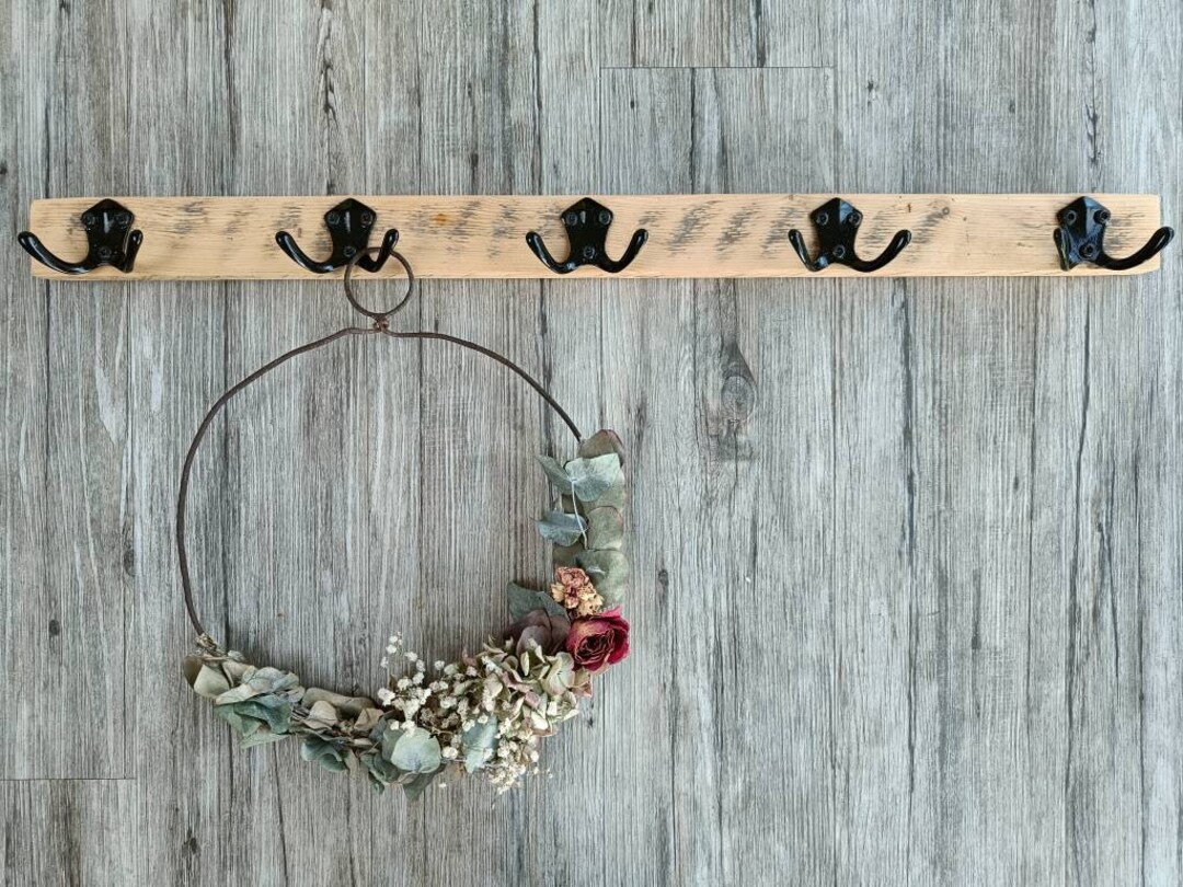 Vintage Hook Rail, Antique Shabby Style, 70 Cm Wide, Hooks Optionally ...