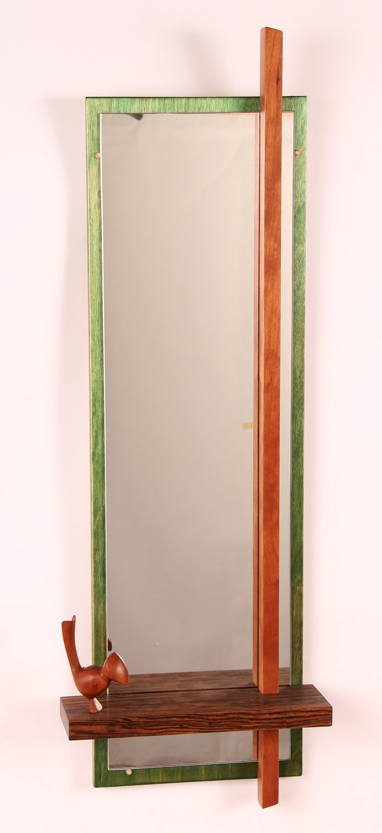 Accent Mirror With Cherry Bird - Etsy