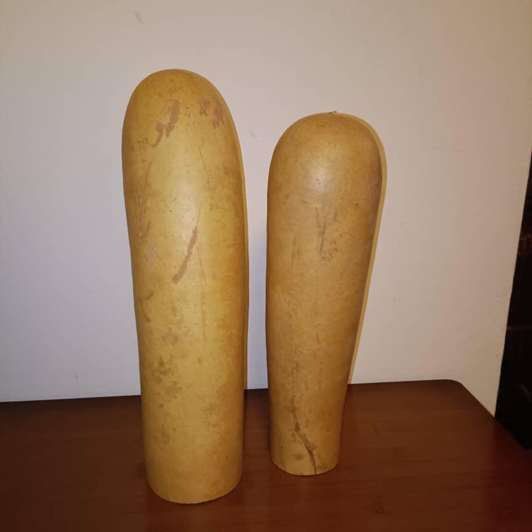 Hand Carved African Calabash Gourd Bottle Large Hausa Fulani Natural ...