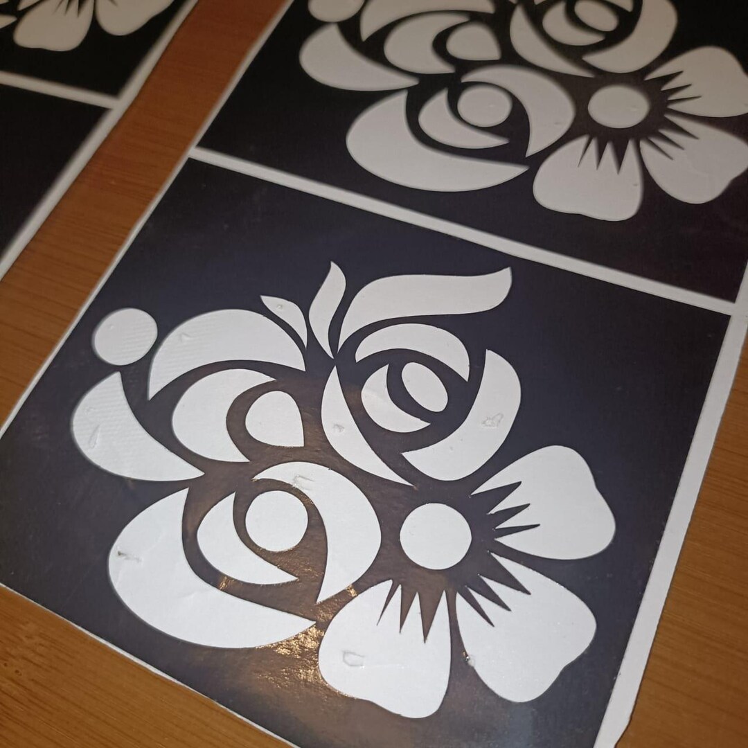 Henna Stencils Large Template for Hands Temporary Henna Tattoo Stencil ...