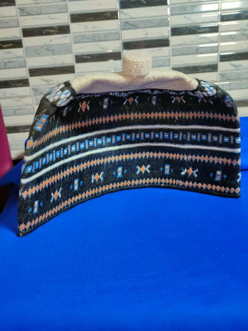 African Hausa Fulani Traditional Handmade Cap Nigerian Hat Tangaran ...