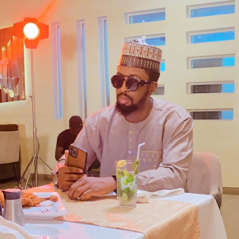 African Hausa Fulani Traditional Handmade Cap Nigerian Hat Tangaran ...