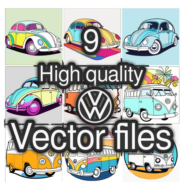 Vw Bug Clipart - Etsy