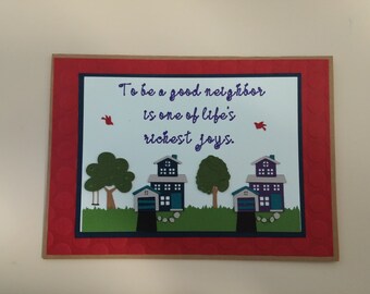 Good neighbor card | Etsy
