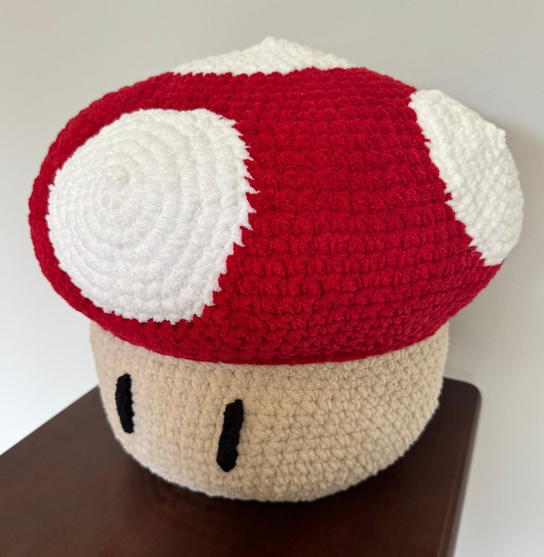 PATTERN ONLY - Mario Mushroom Plushie, Mario Mushroom Pillow, Crochet ...