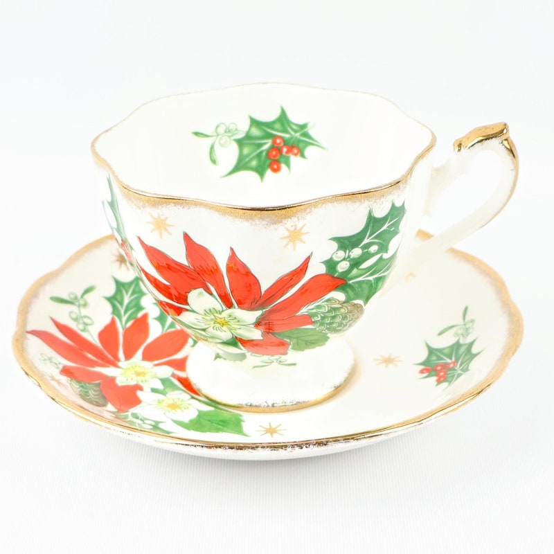 Christmas Tea Cup - Etsy
