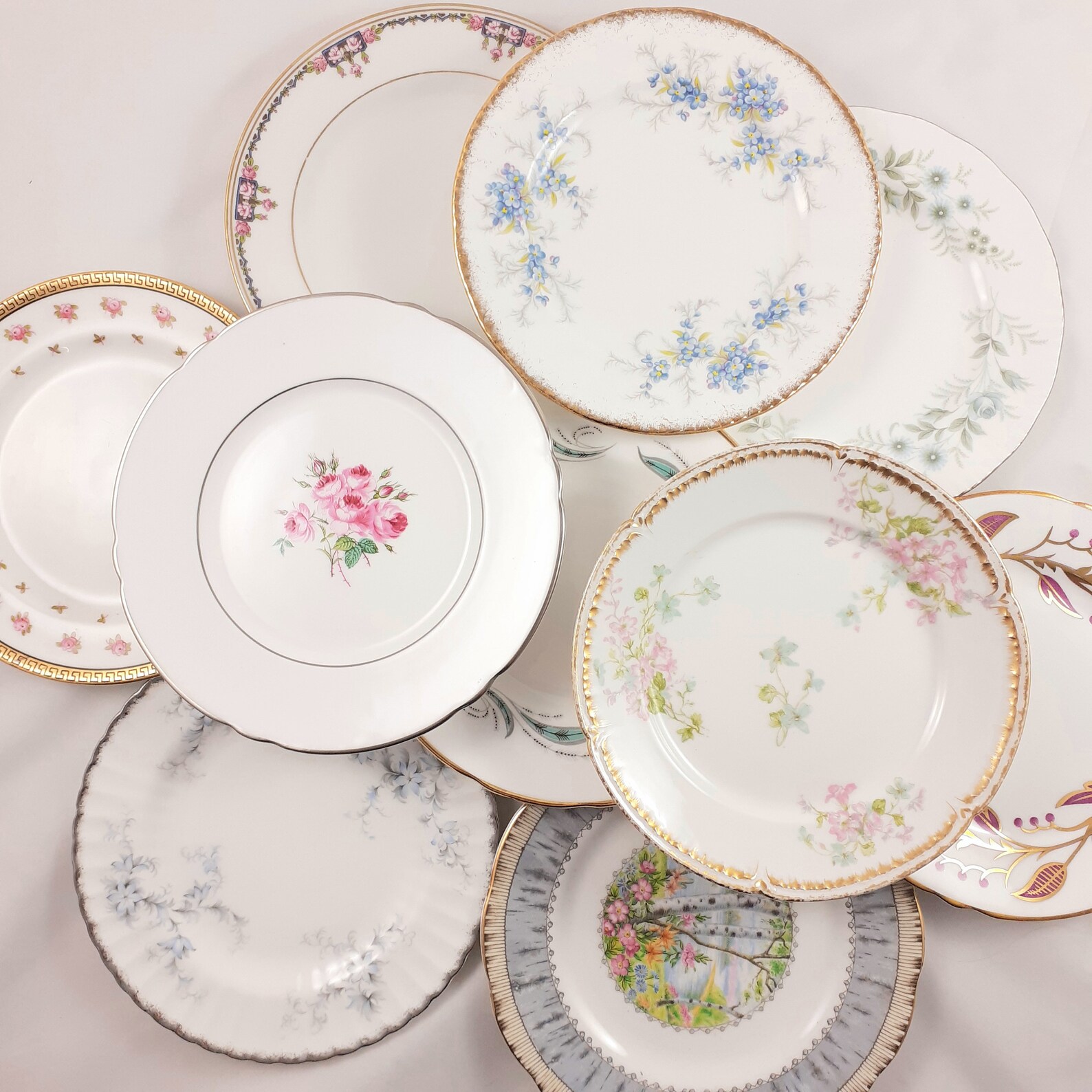 10 Mismatch Plates 6 Inch Plates Side Plates Dessert - Etsy