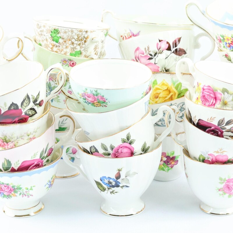 Mismatched Teacup - Etsy