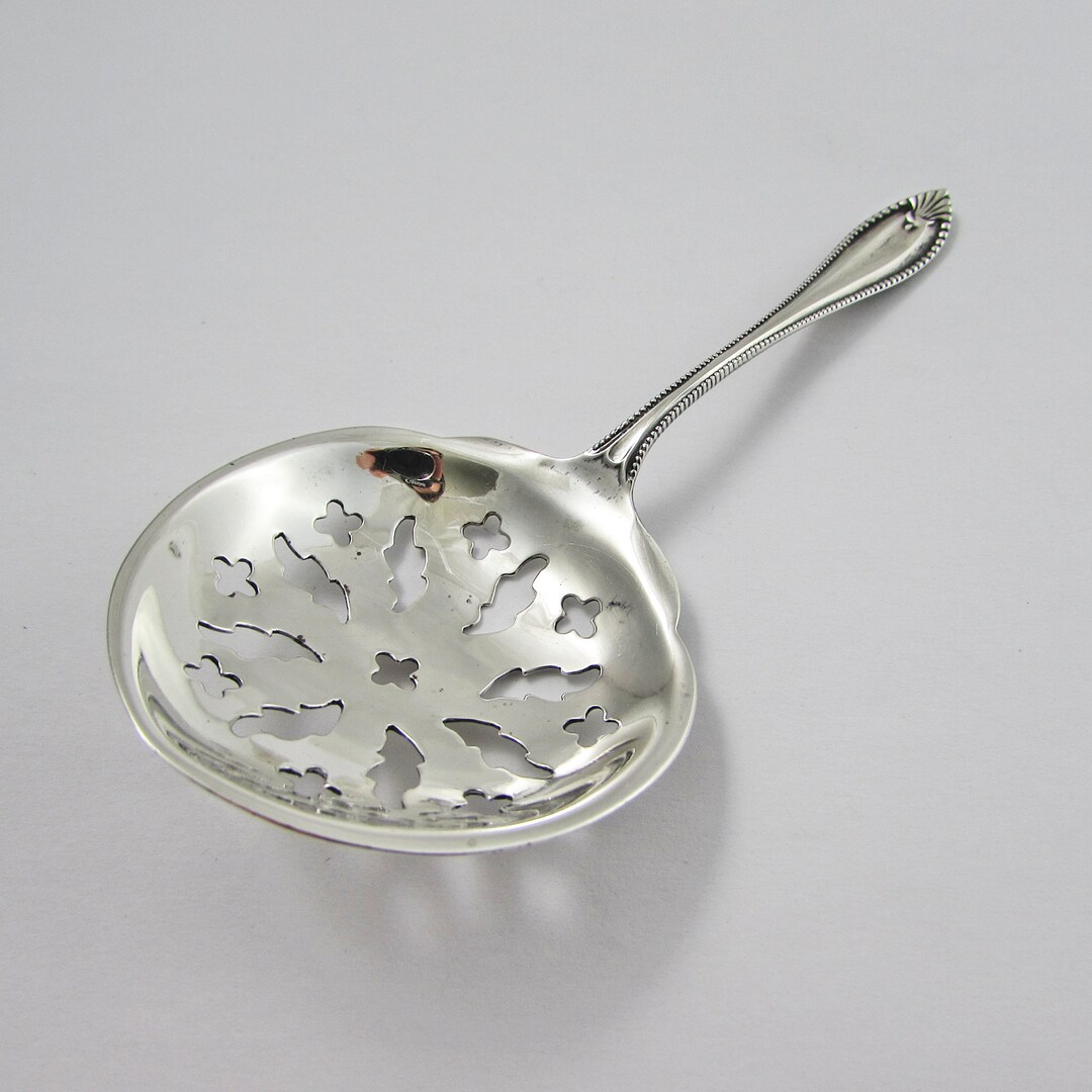 Antique Sterling Silver Bon Bon Spoon, Vintage Silverware, 4 and 1/2 ...